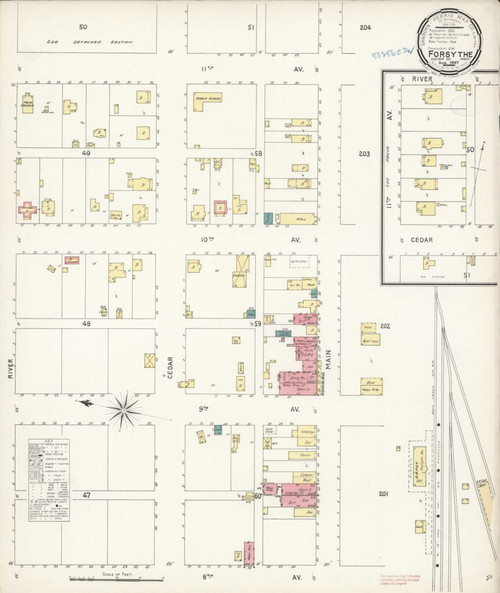 Forsyth Montana 1897 - Fire Insurance Index - Old Map Reprint - OLD MAPS