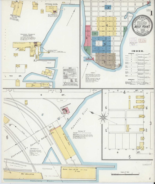 West Point Virginia 1902 - Fire Insurance Index - Old Map Reprint - OLD ...
