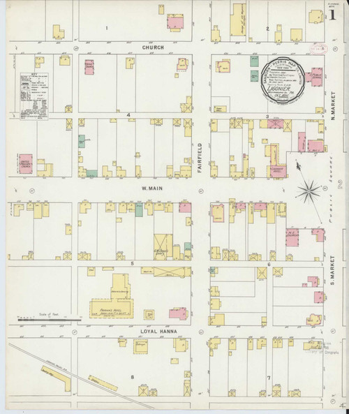 Ligonier Pennsylvania 1895 - Fire Insurance Index - Old Map Reprint ...