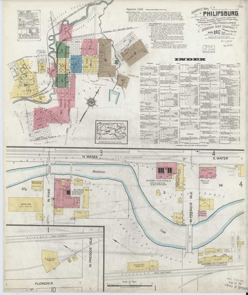 Philipsburg Pennsylvania 1917 - Fire Insurance Index - Old Map Reprint ...