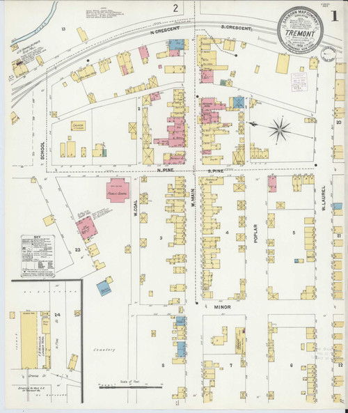 Tremont Pennsylvania 1902 - Fire Insurance Index - Old Map Reprint ...
