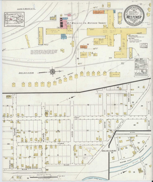 Westover Pennsylvania 1917 - Fire Insurance Index - Old Map Reprint ...