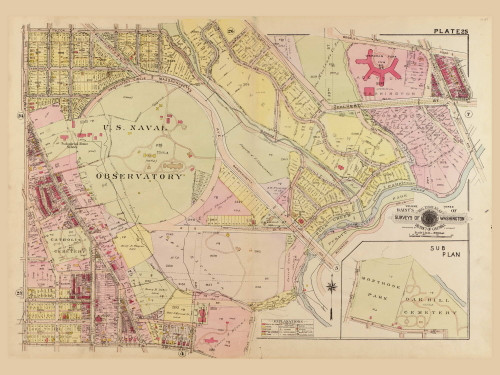 Plate 25, U.S. Naval Observatory - Washington DC 1919 Atlas Old Map ...