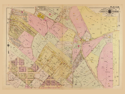 Plate 20, Good Hope Road - Washington DC 1921 Atlas Old Map Reprint ...