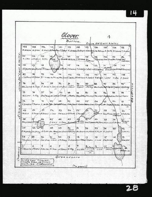 Glover BW Lotting Vermont Town Crafts - OLD MAPS