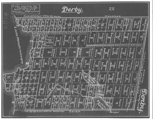 Derby Lotting Vermont Town Dewart - OLD MAPS