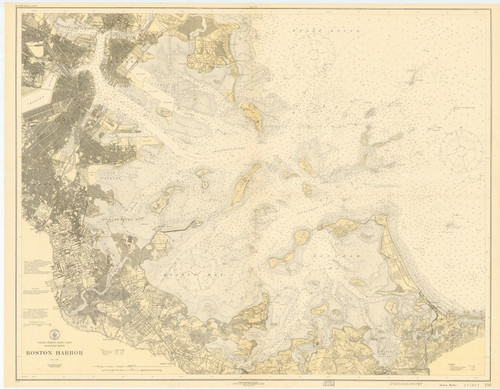 Boston Harbor 1921 - Old Map Nautical Chart AC Harbors 246 ...
