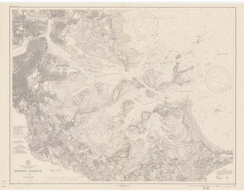 Boston Harbor 1934 - Old Map Nautical Chart AC Harbors 246 ...