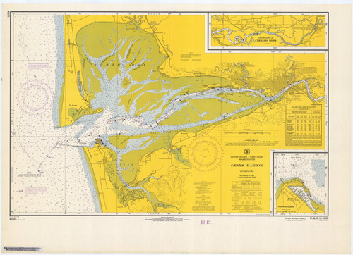 Gray's Harbor 1966 - Old Map Nautical Chart PC Harbors 6195 ...