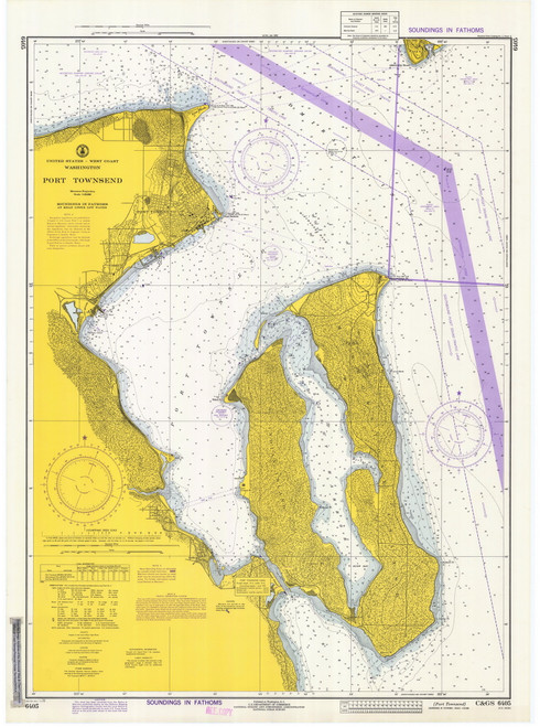 Port Townsend 1973 - Old Map Nautical Chart PC Harbors 6405 ...