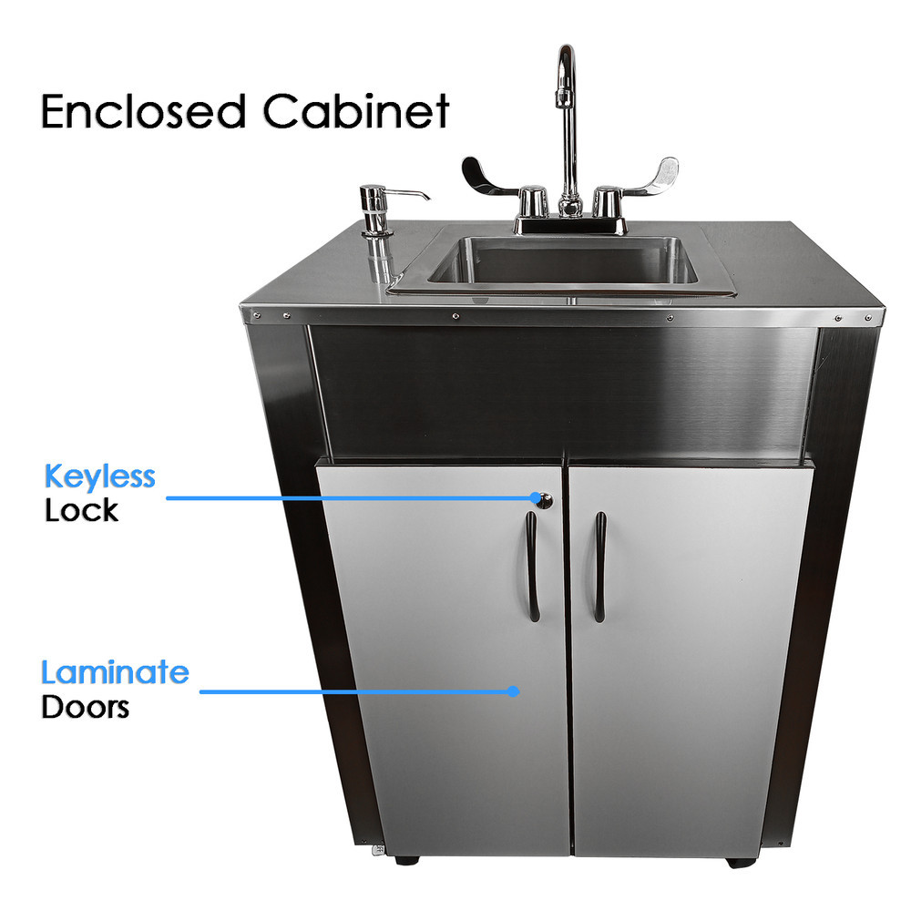 Pinnacle Stainless Steel Warewashing Station with Splash Guard ...