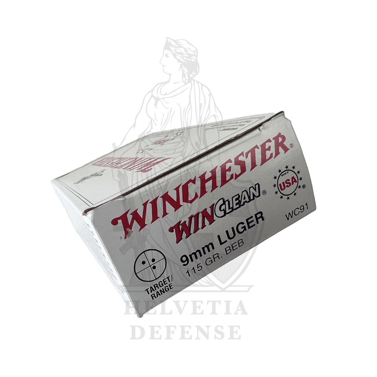 WINCHESTER 9mm Luger 115gr BEB Ammunition - Box of 50 Rounds