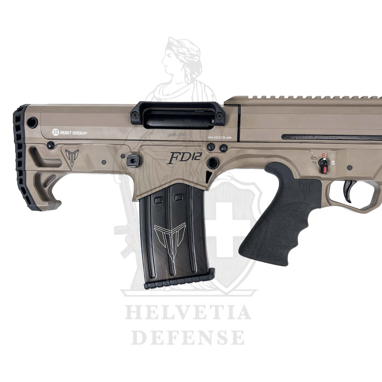 HUNT GROUP FD12 Bullpup FDE : Powerful and Reliable 12 Gauge Semi ...