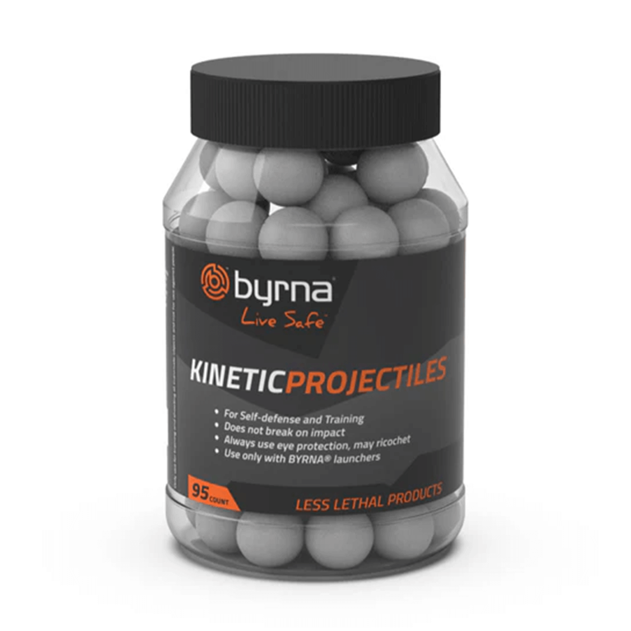 Byrna Kinetic Projectiles .68 Cal – Solid Impact Rounds for Defense ...