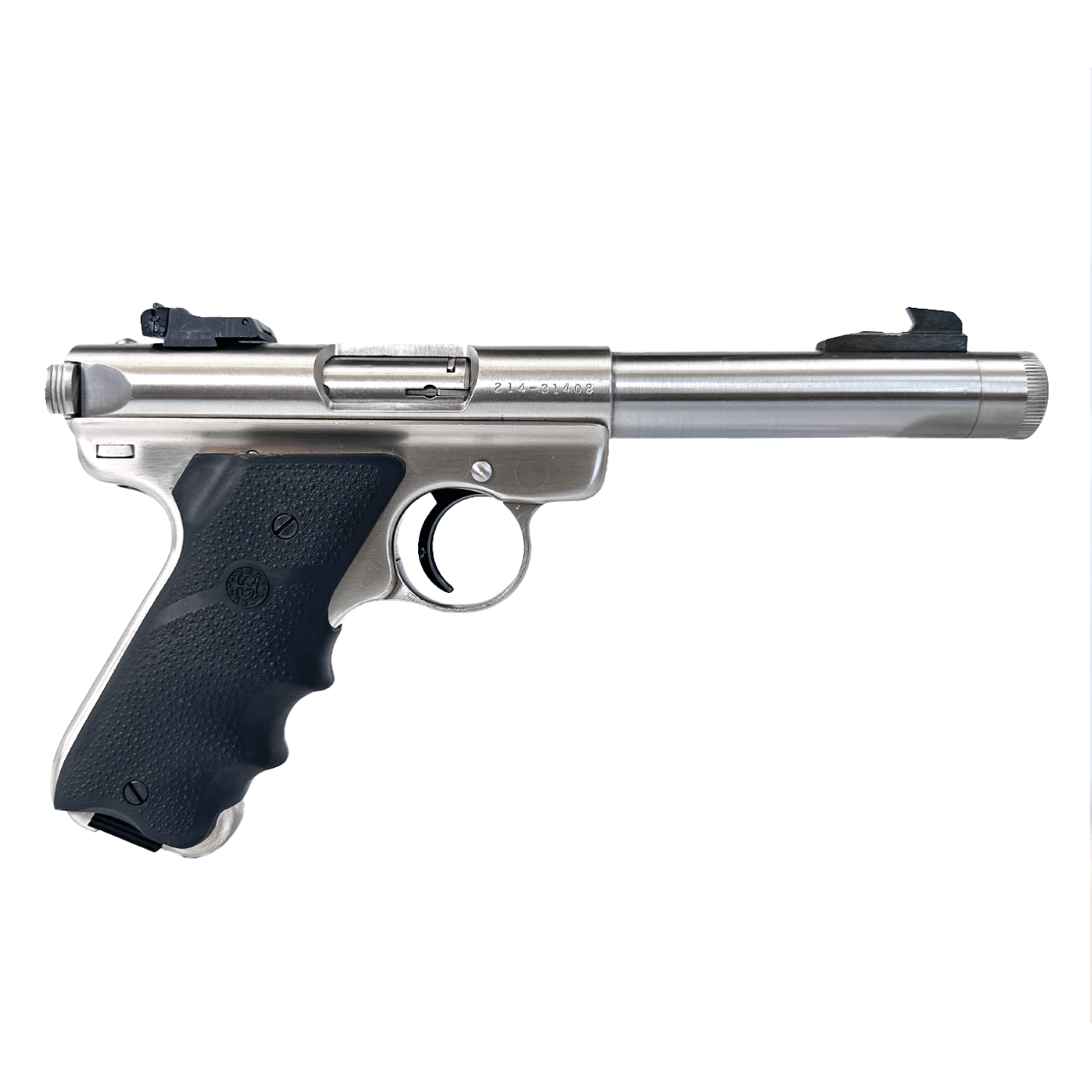 Ruger Mark II Target – .22LR Threaded | Stainless Precision Pistol