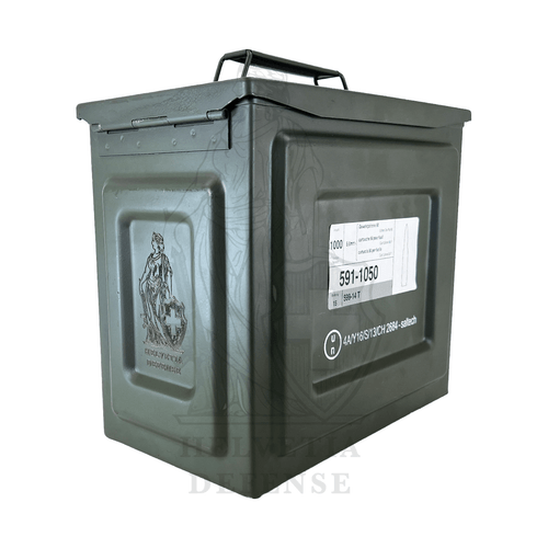 Personalized NATO Ammunition Box with Helvetia Defense Shield ...