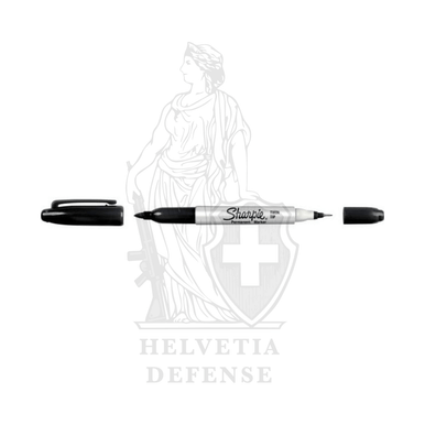 MEDLIFE Sharpie Permanent Marker for TCCC Cards - Twin Tip Marker with ...