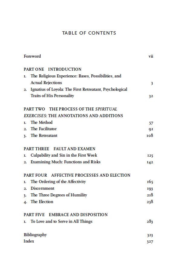Psychodynamics of the Ignatian Exercises
