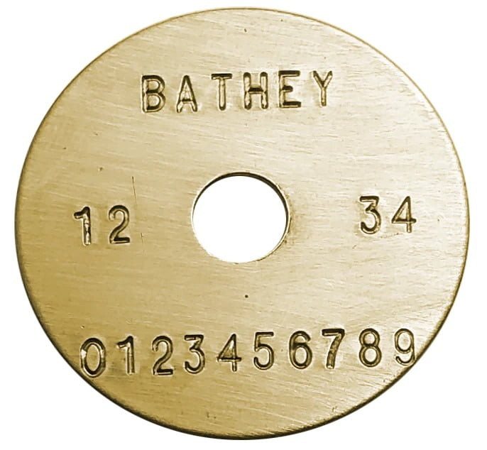 Brass Disc Stamped