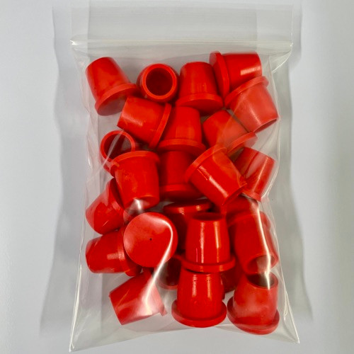 5/8" Plastic Rebar Cap - Plain Marker Pack 25