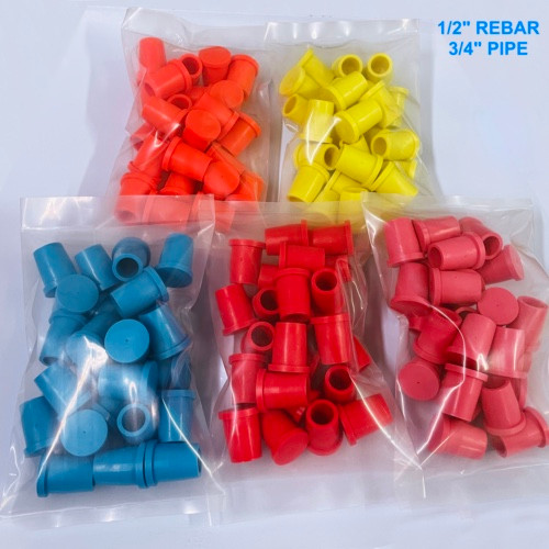 1/2" Plastic rebar cap survey markers