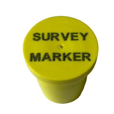 1/2" Plastic rebar cap survey markers