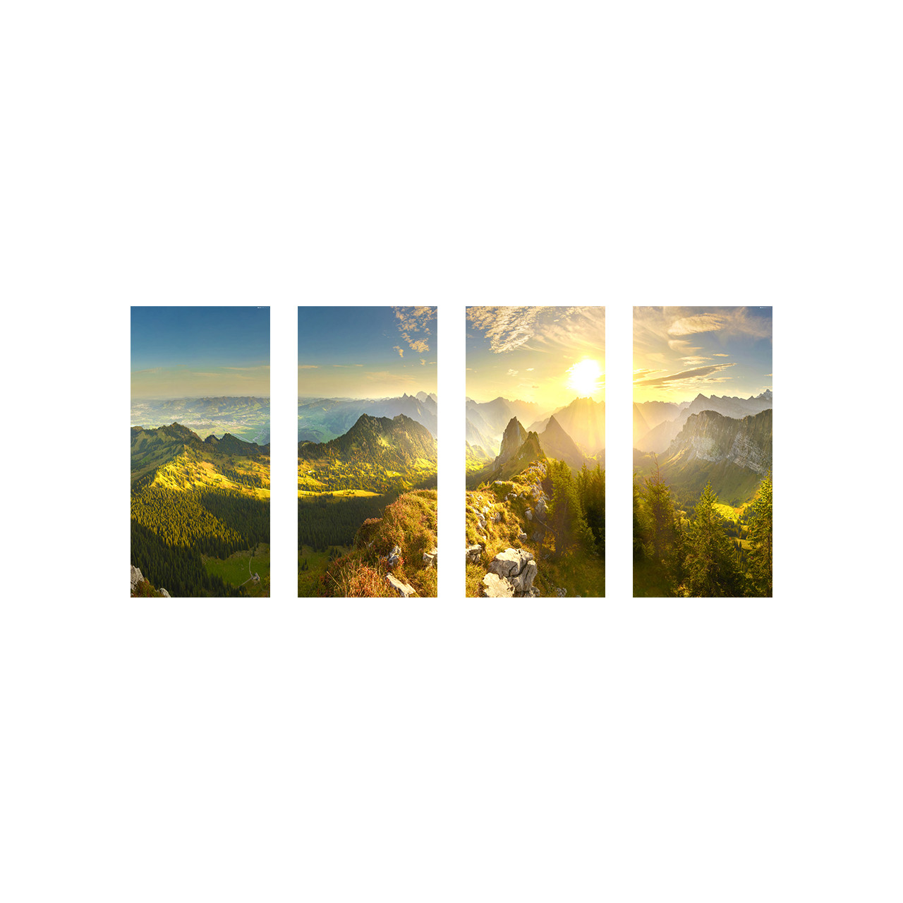 Mountain Lake Landscape Panels Nature Themed Light Panel Covers