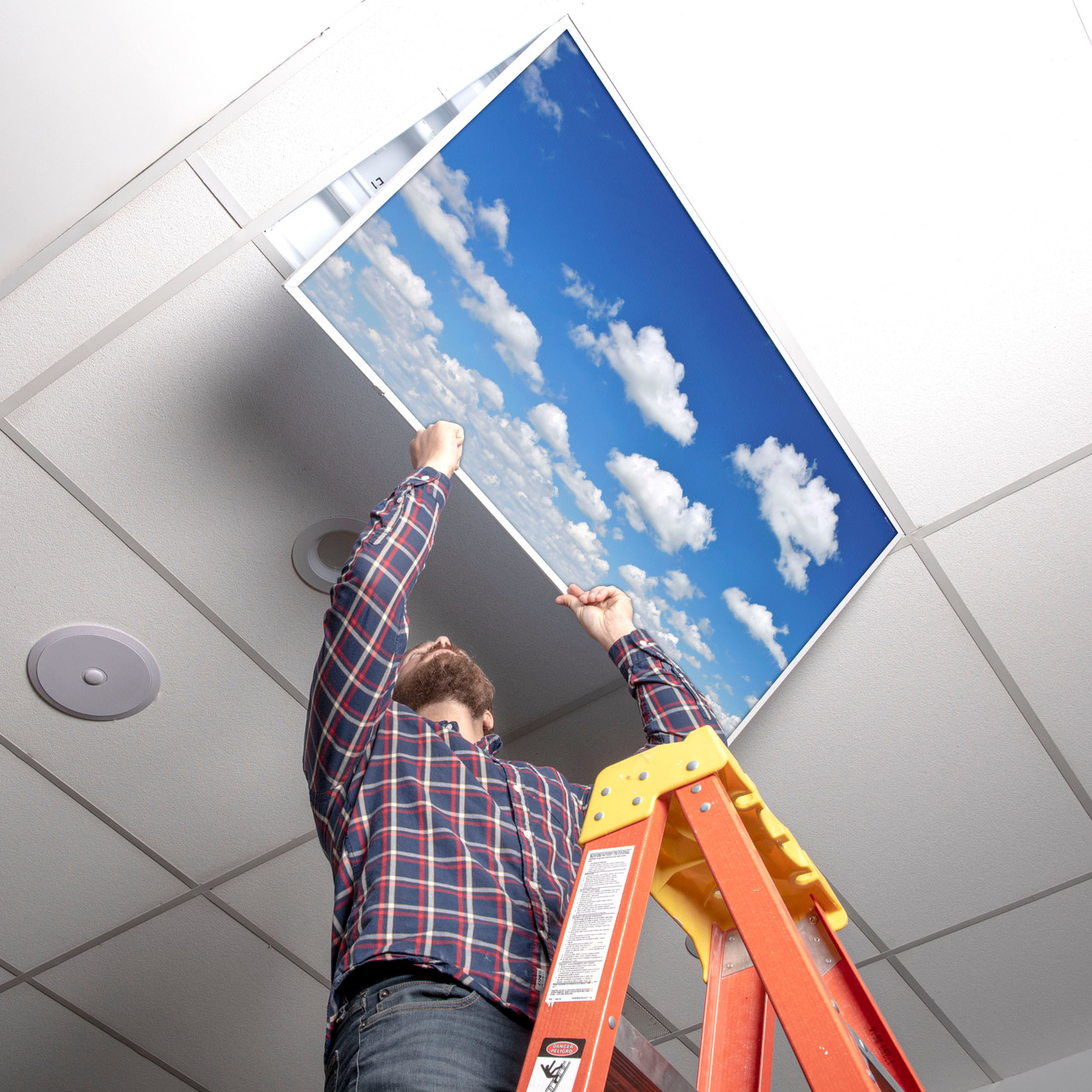 Cloud Light Diffuser Panel Lens for Fluorescent Light Fixtures