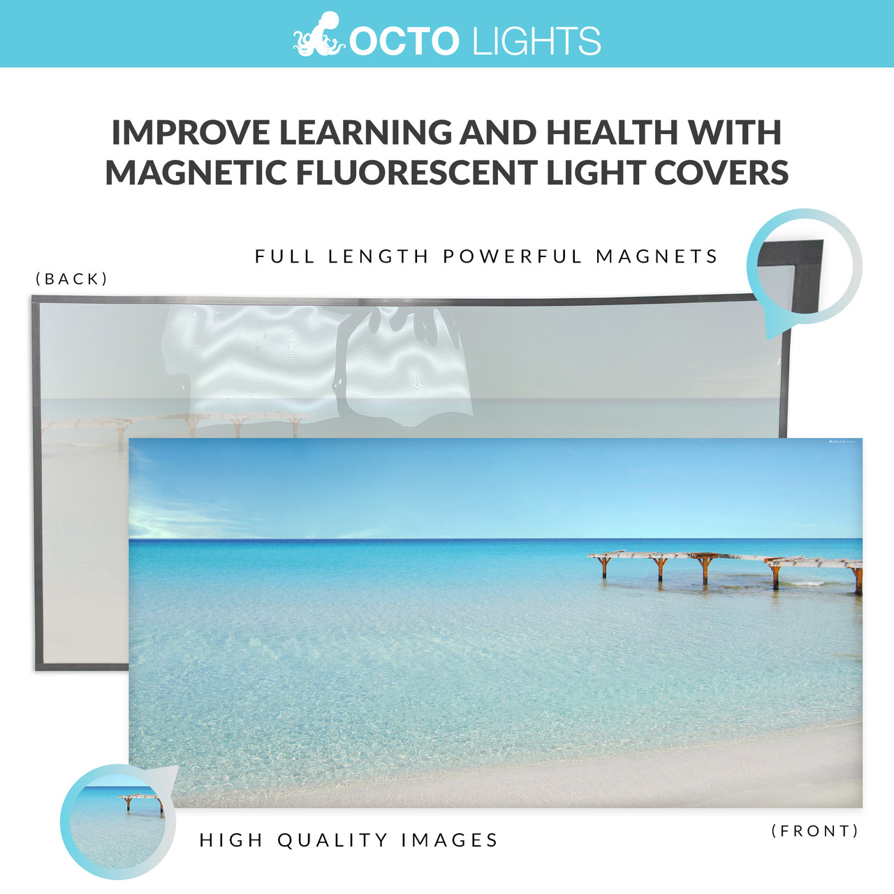 Beach Magnetic Light Filter Filter Harsh Lighting With Beach Themed