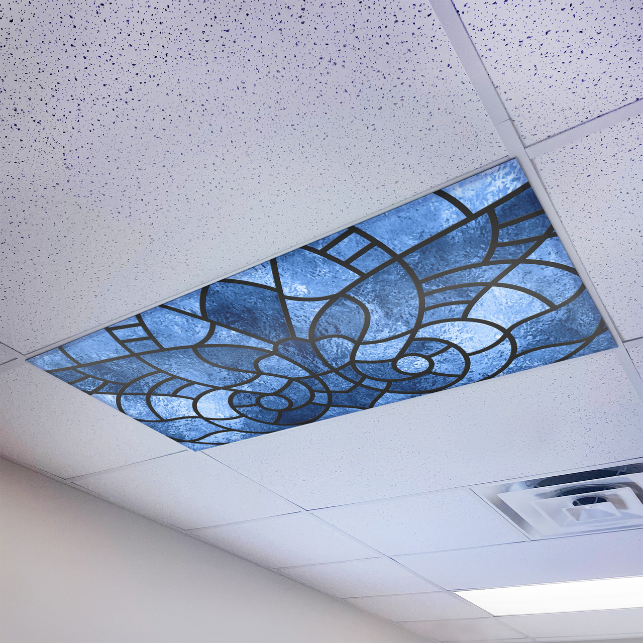 Revamp Your Lighting With Stained Glass Magnetic Fluorescent Light Shades