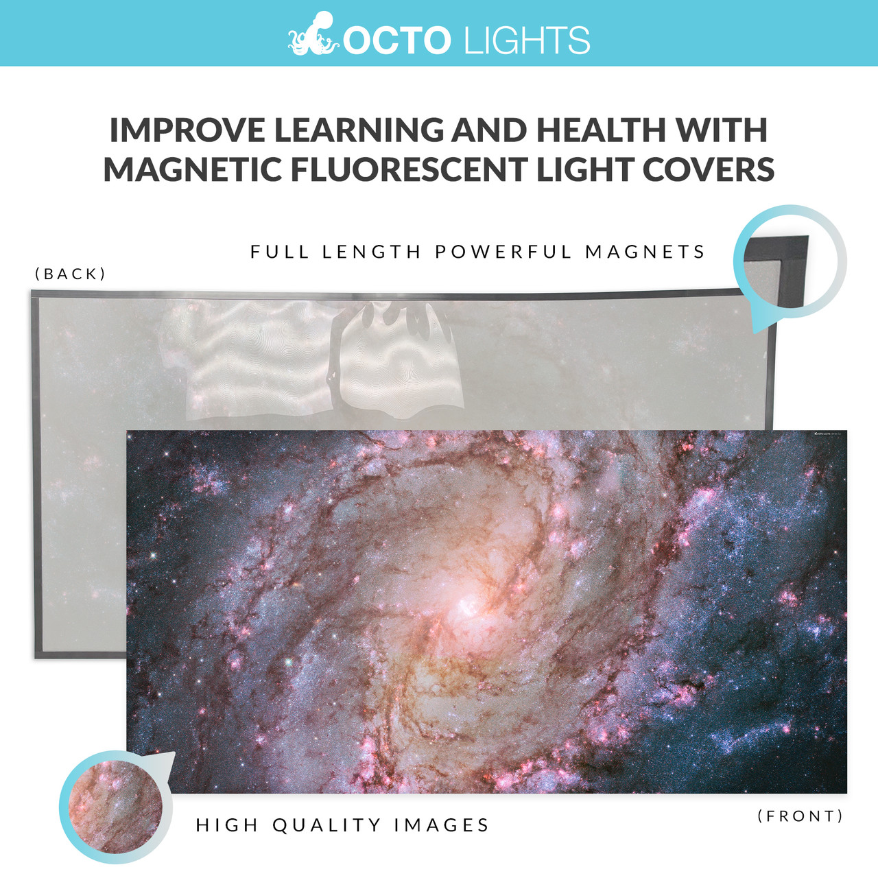 Outer Space Magnetic Led Light Covers Add A Touch Of Outer Space To