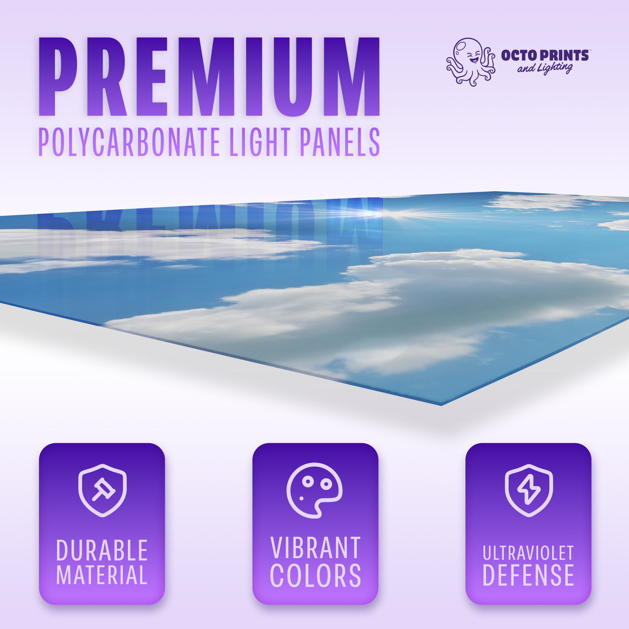 Premium Fluorescent Light Diffuser Covers | Octo Prints & Lighting
