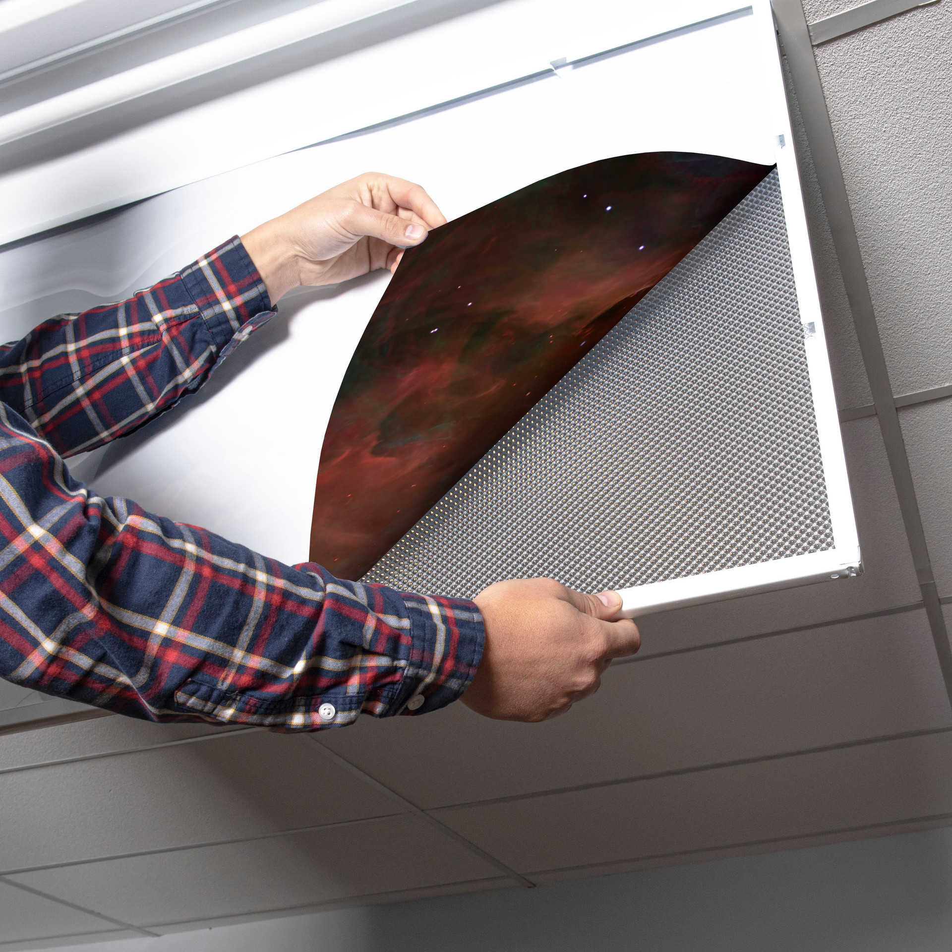 Hubble Astronomy Fluorescent Overhead Light Covers