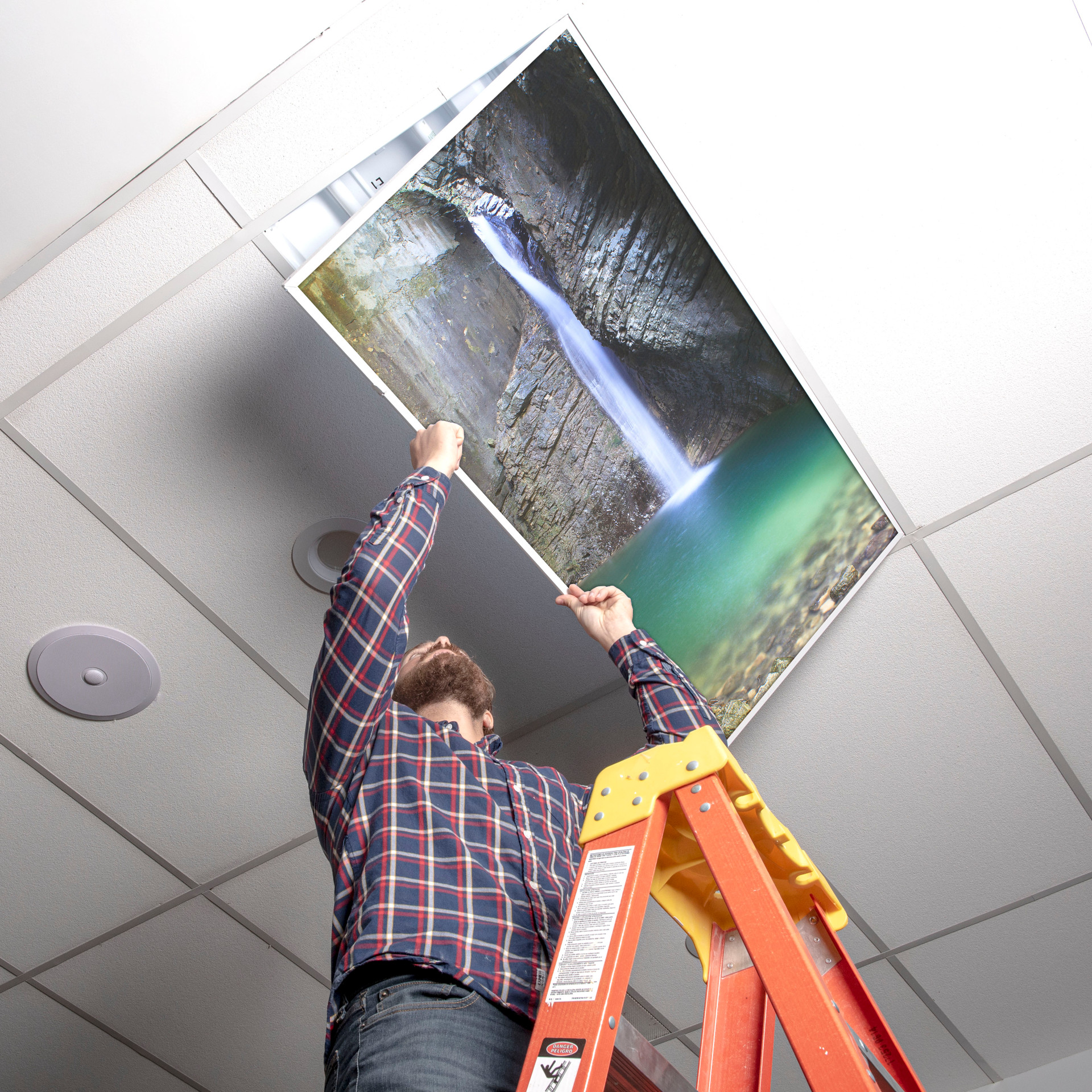 Waterfall Decorative Fluorescent Light Panels