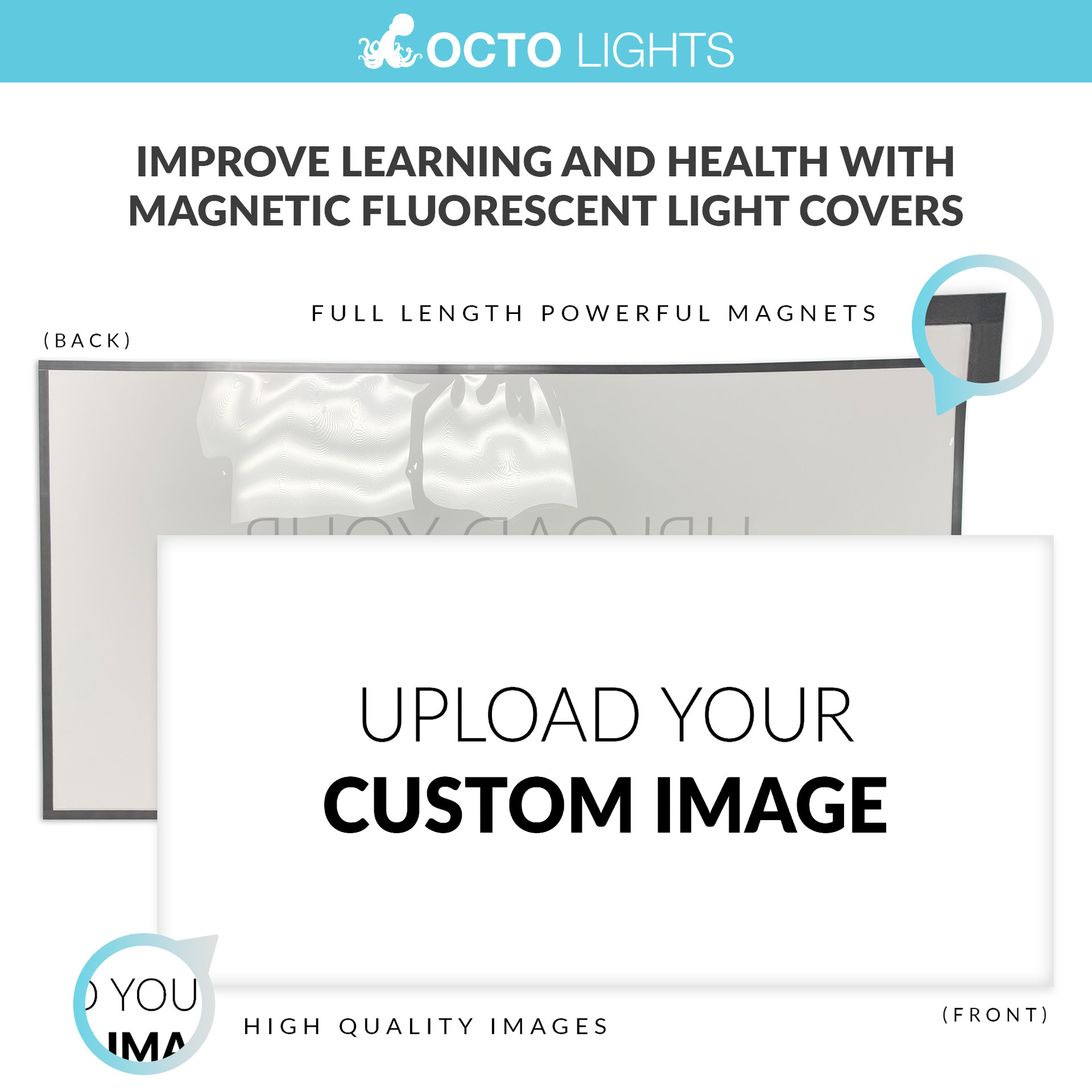 Transform Classrooms & Offices: Custom Design Magnetic Light Covers ...