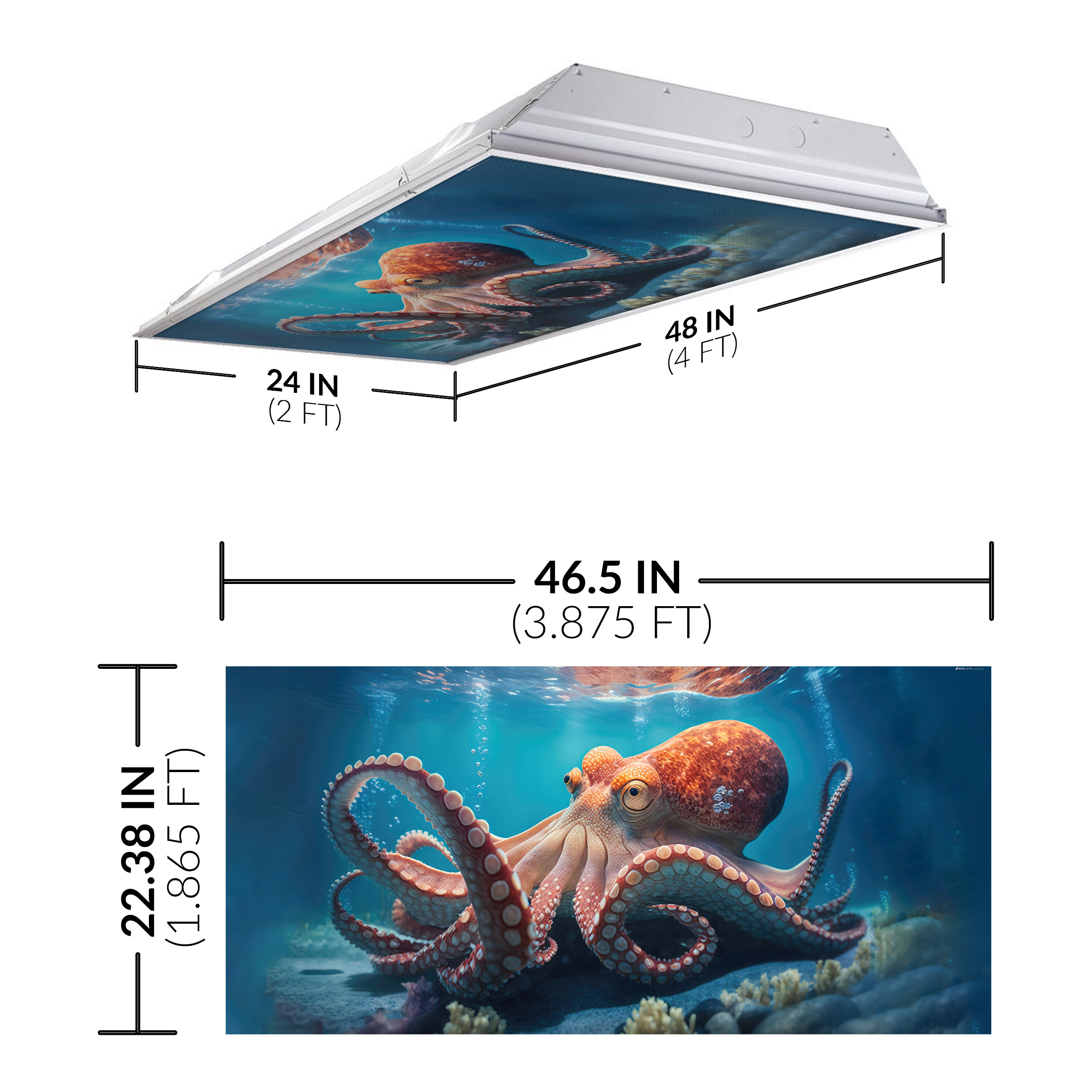 Ocean Themed Ceiling Light Panels Sea Life Light Panel Covers