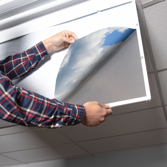 Cloud Drop Ceiling Light Panels Fluorescent Diffusers