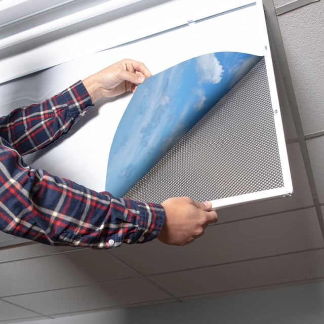 Cloud Kitchen Fluorescent Light Covers Sky Ceiling Light Cover