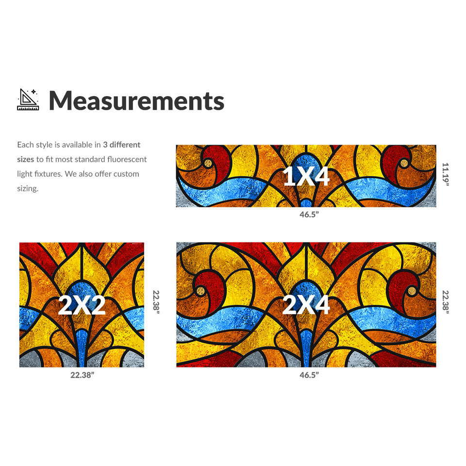 Fluorescent Light Covers - Categories - Stained Glass - Octo Lights ...