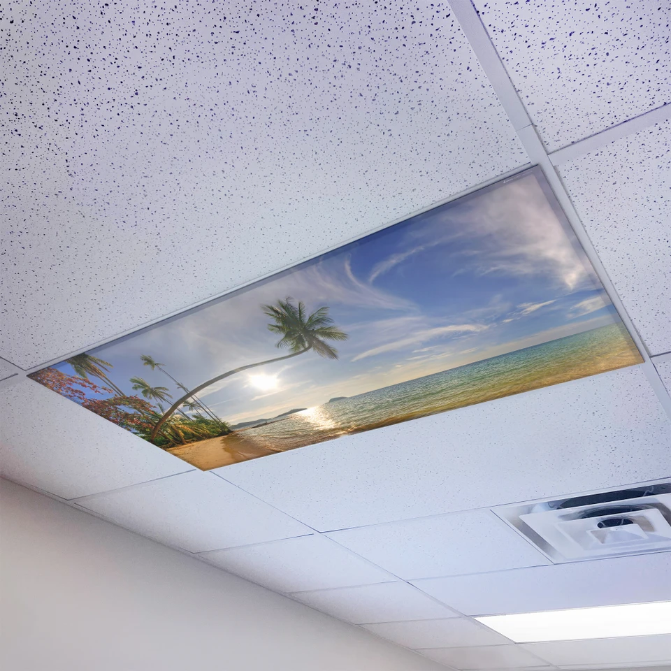 Sunshine Ceiling Light Panels Beach Lens Fluorescent Light Fixtures