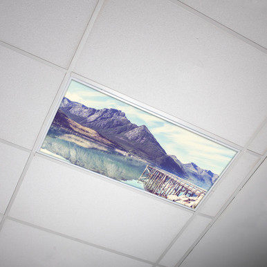 Mountain Lake Landscape Panels Nature Themed Light Panel Covers