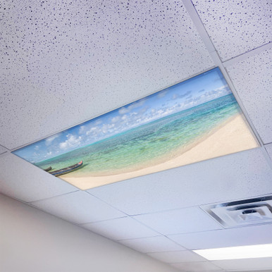 Magnetic Classroom Light Cover Beach - Enhance Your Classroom Lighting ...