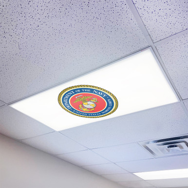 Add a Touch of Patriotism with Marines Magnetic Ceiling Light Shade