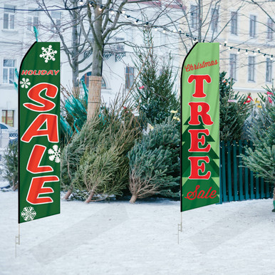 Econo Holiday Feather Flags