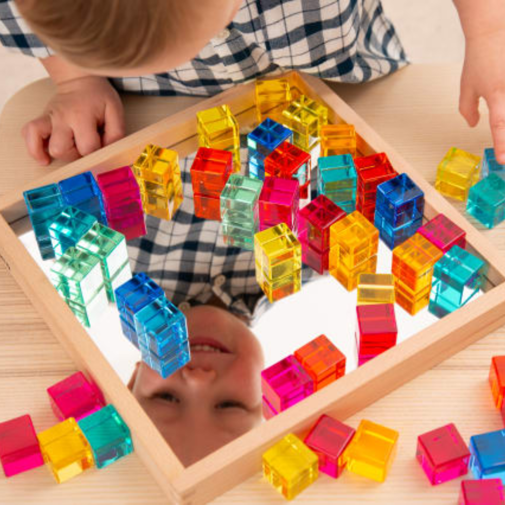 Gem Cube Mirror Tray | National Autism Resources