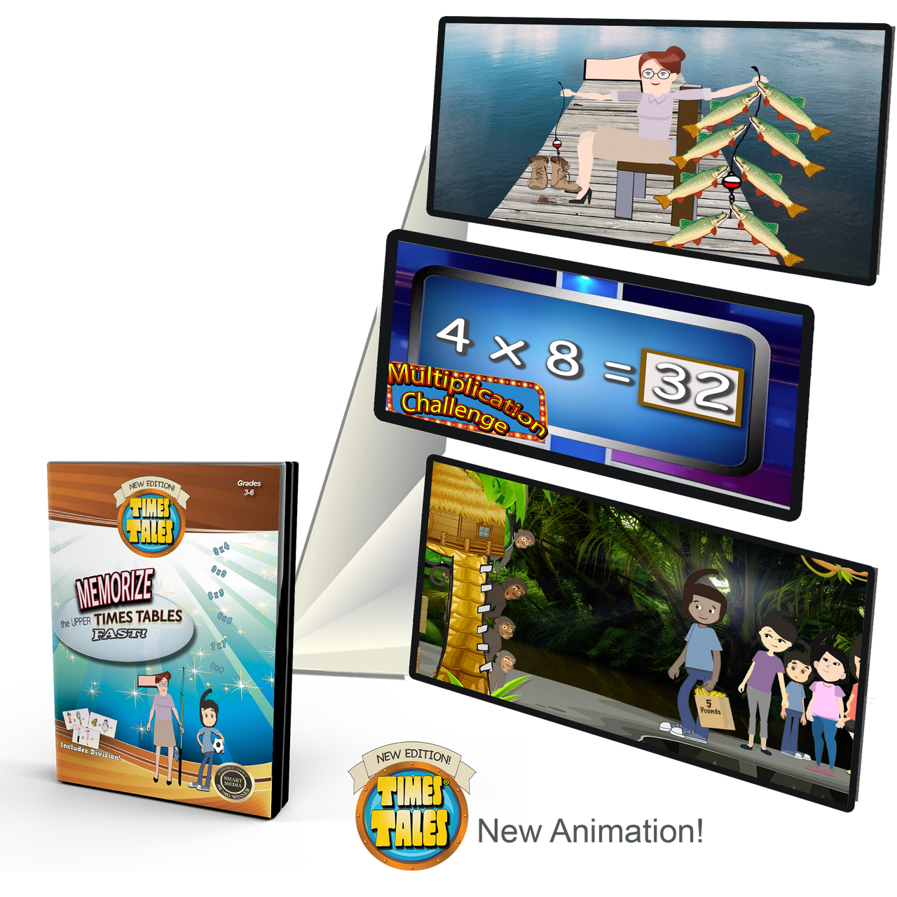 Times Tales: Helps Visual Learners Master Multiplication Fast!