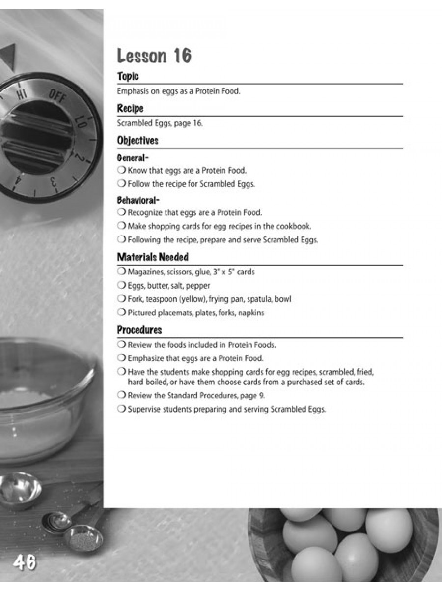 Look n Cook - Color Coded Cook Book - Autism Life Skills