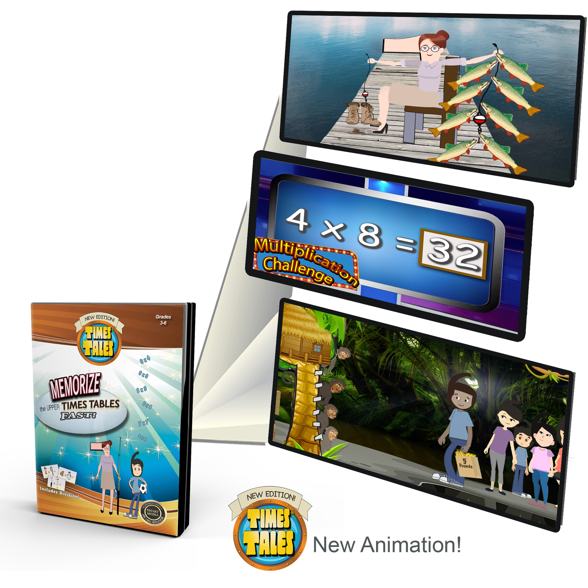 Times Tales: Helps Visual Learners Master Multiplication Fast!