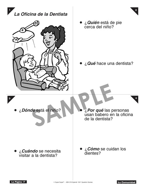 Fold & Say "WH" Questions Spanish Version - National Autism Resources