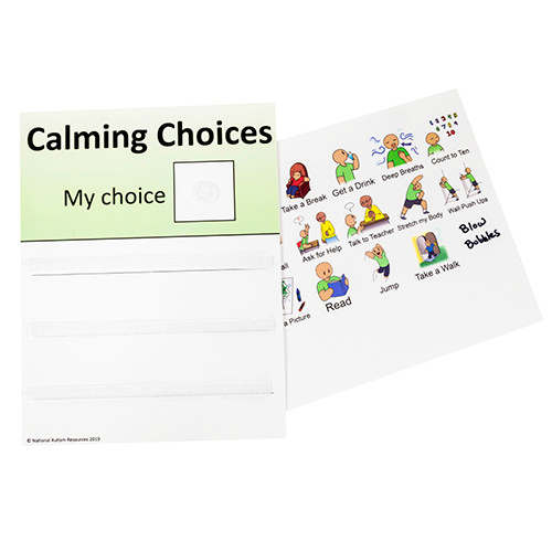 Calming Choices Chart - Autism Visual Supports